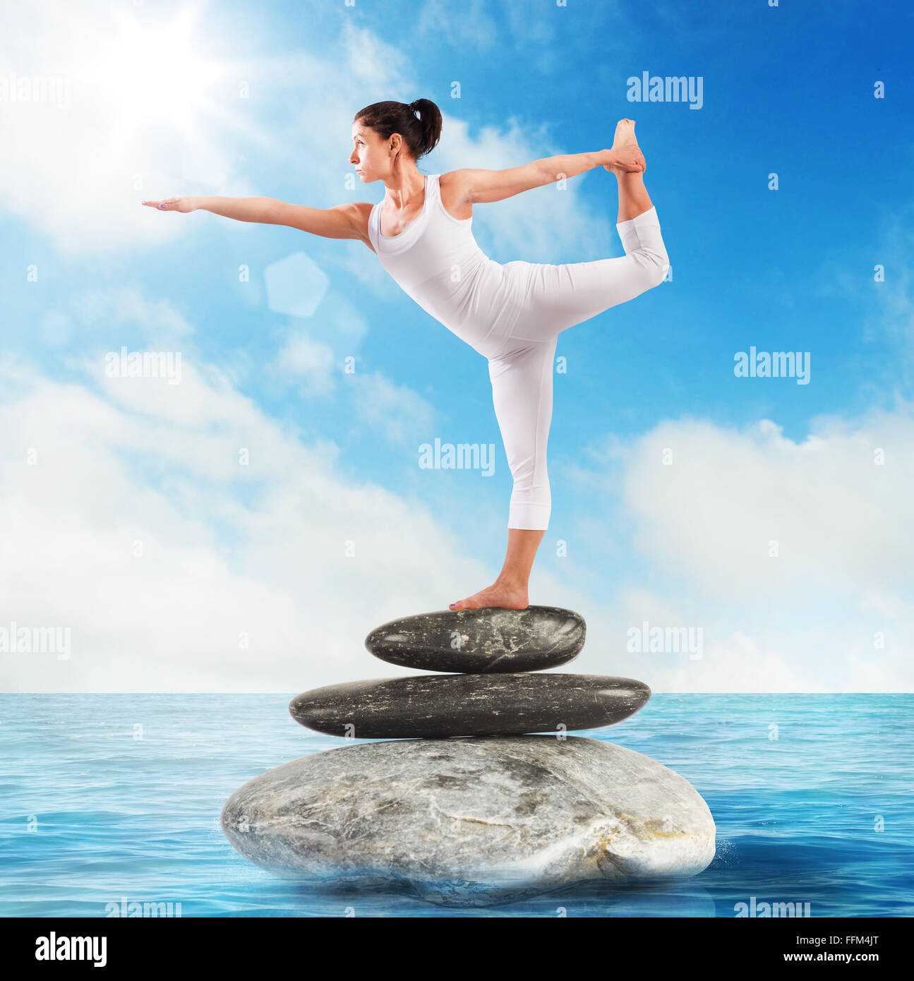 Pilates stone sea Stock Photo - Alamy