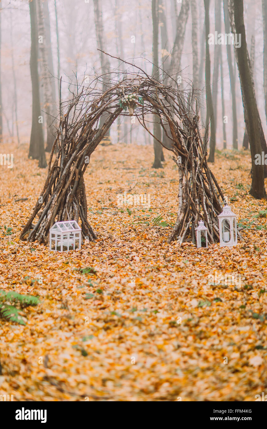 creative cute decorated wedding arch and all exterior of holidays on ...