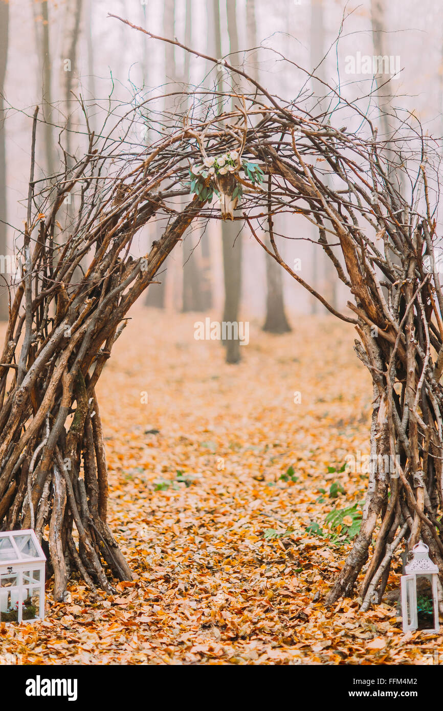 creative cute decorated wedding arch and all exterior of holidays on ...