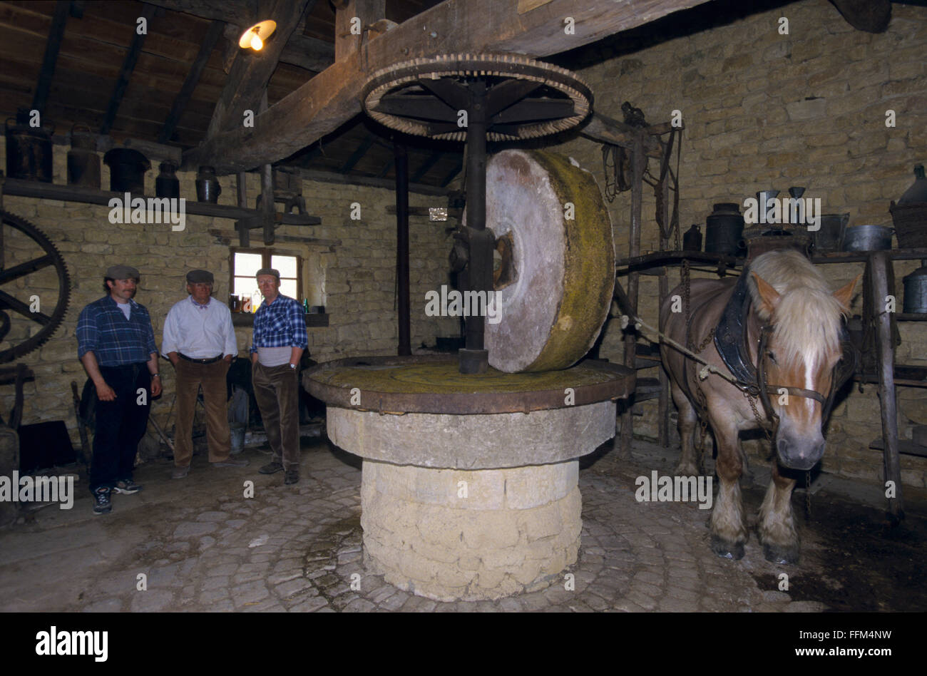 Millstone working mill hi-res stock photography and images - Alamy