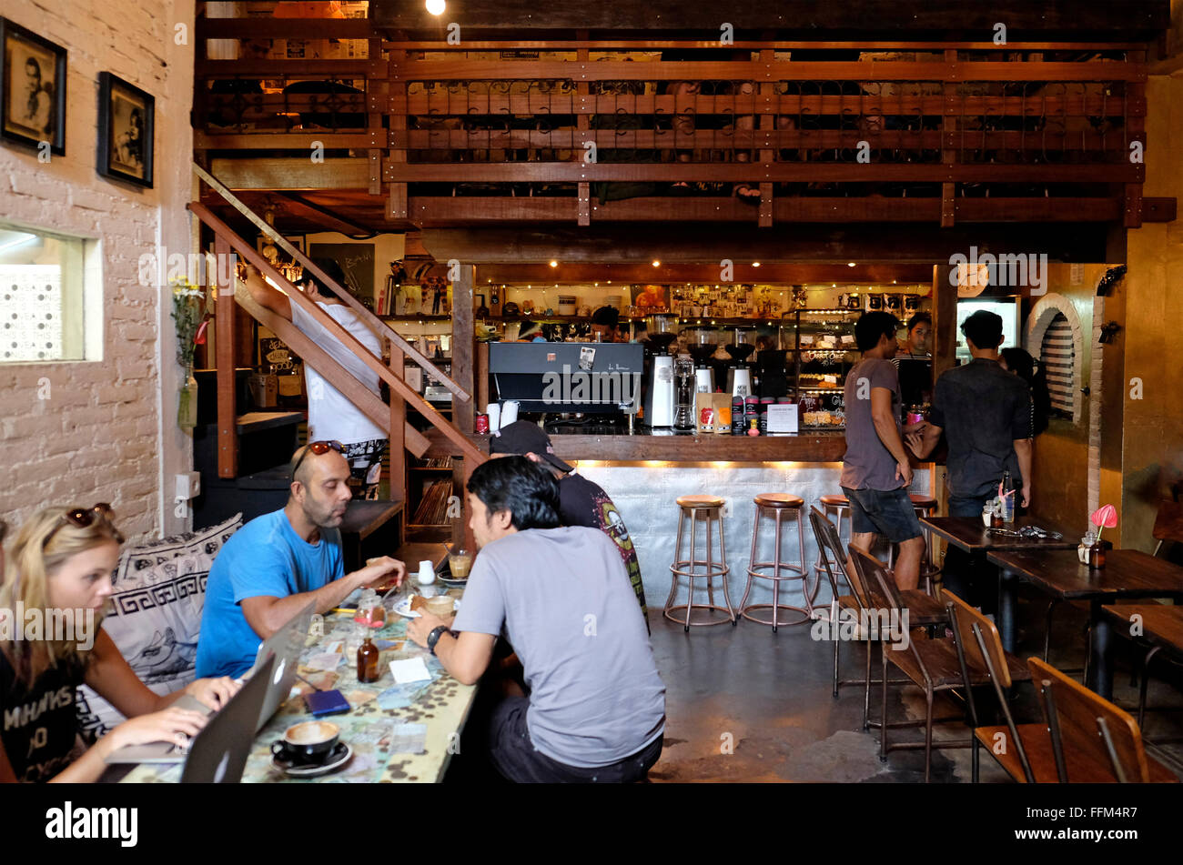 Interior of Revolver Espresso in Seminyak, Bali, Indonesia Stock Photo ...