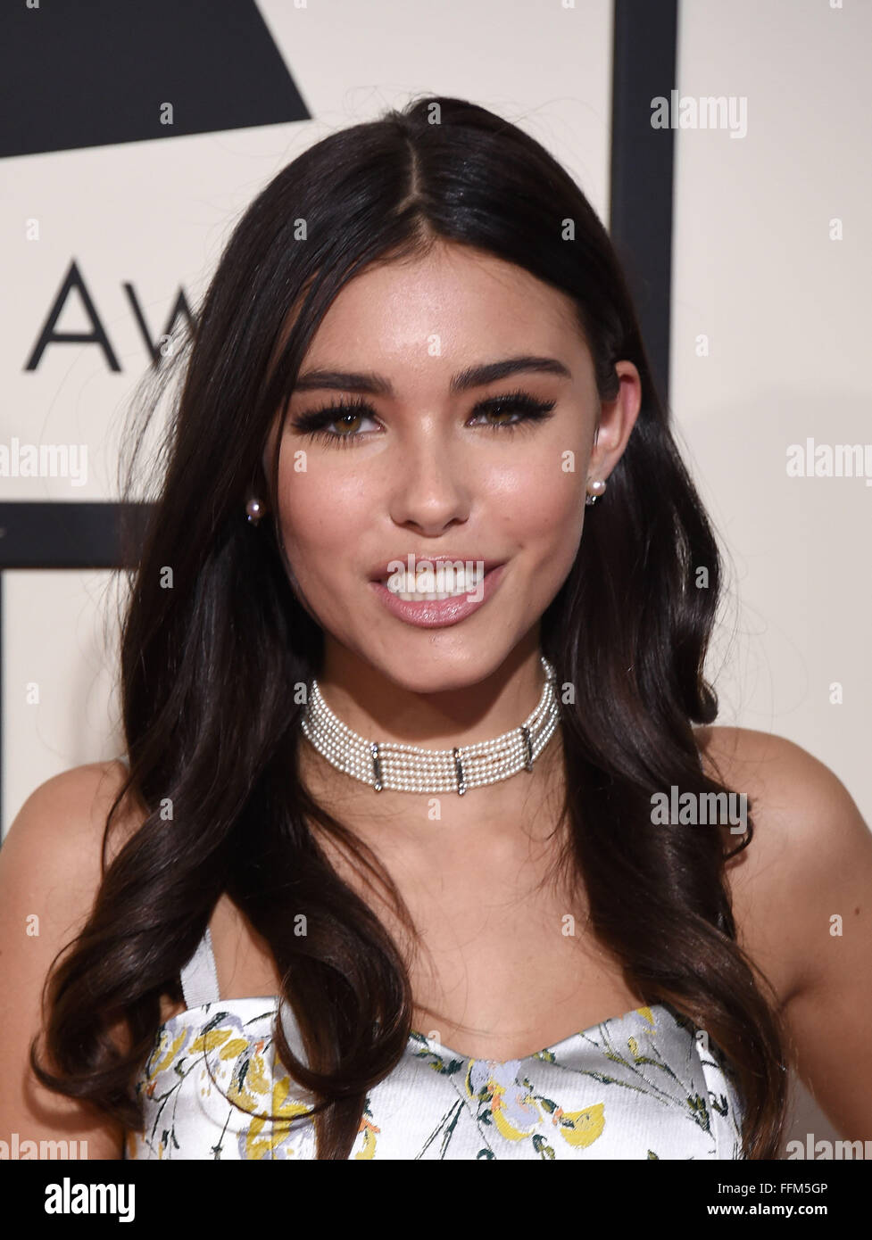 Los Angeles, California, USA. 15th Feb, 2016. Monica Beer arrives for ...