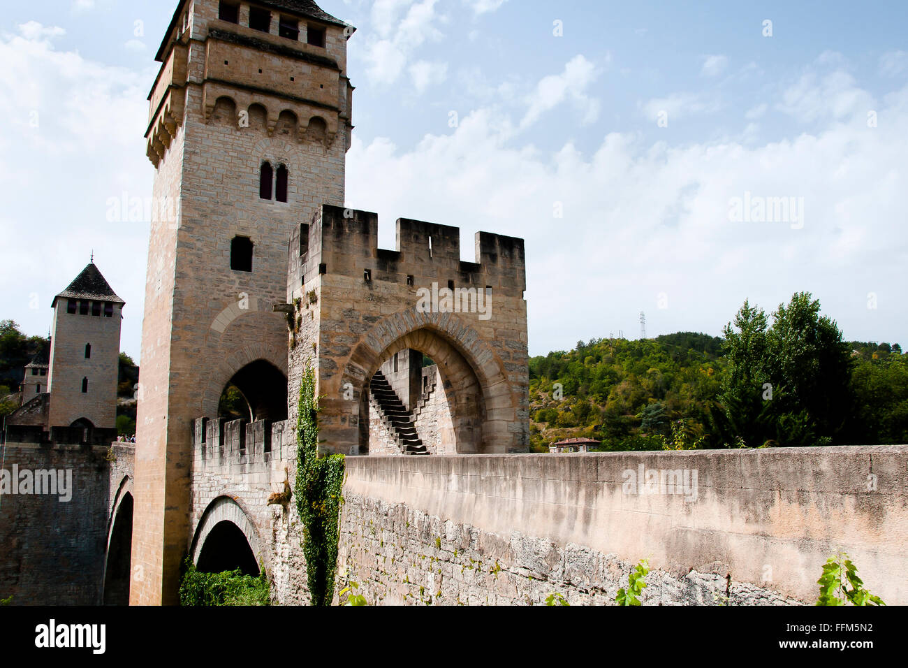 Valentre Bridge - Cahors - France Stock Photo - Alamy