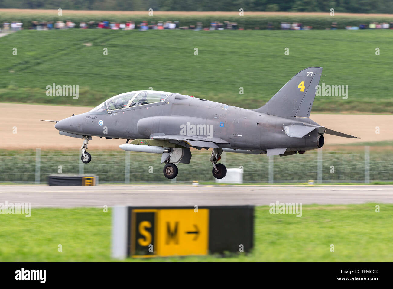 Finnish Air Force operated British Aerospace Hawk Mk.51 jet trainer ...