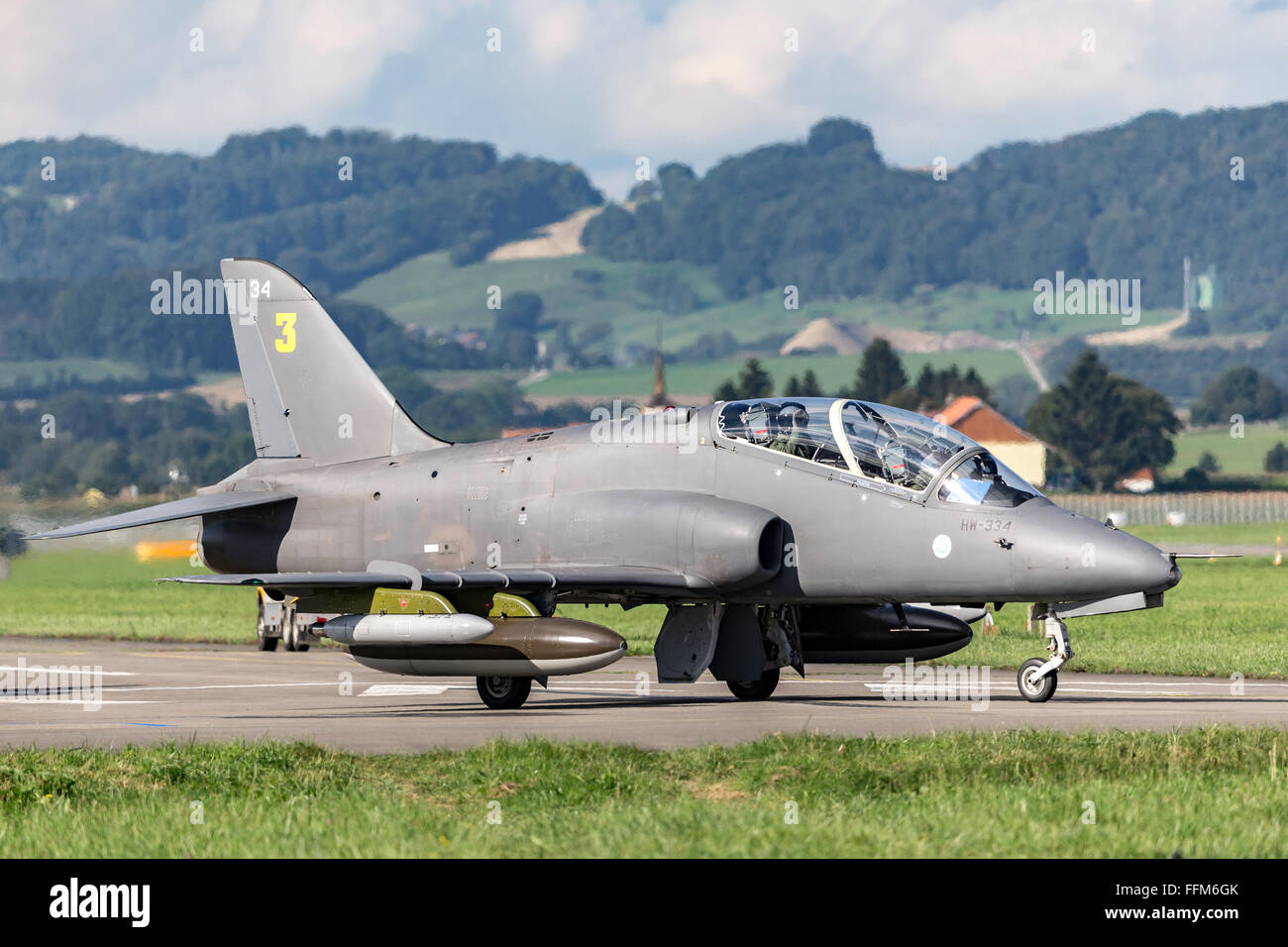 Finnish Air Force operated British Aerospace Hawk Mk.51 jet trainer ...