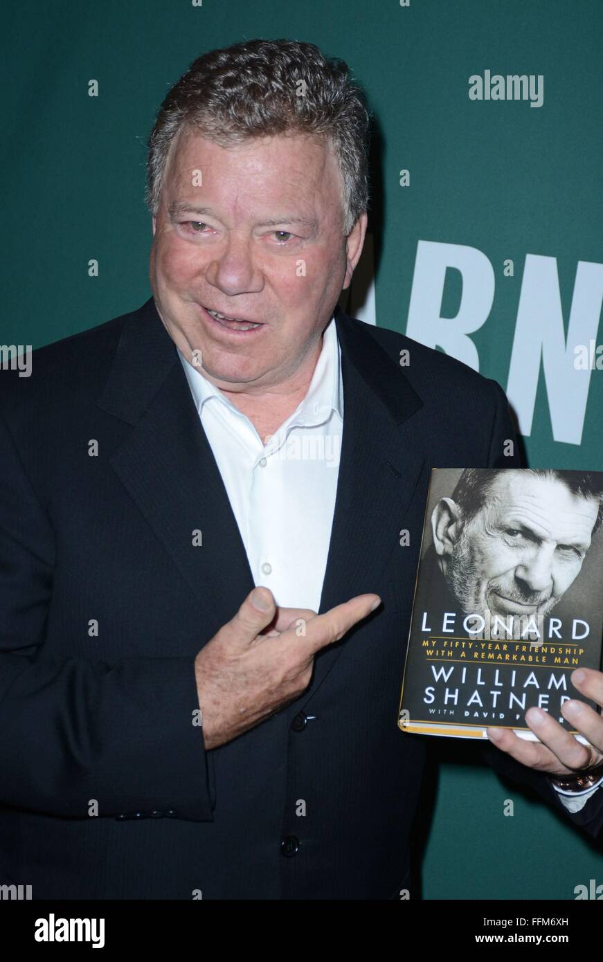 New York, NY, USA. 15th Feb, 2016. William Shatner, at Barnes and Noble ...