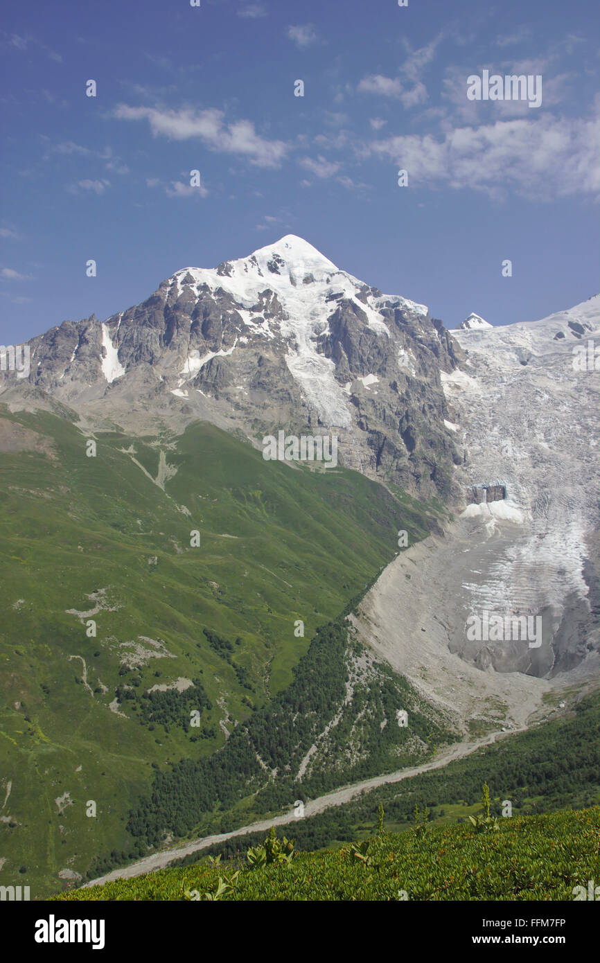 Tetnuldi, Adishi Glacier, from Chkhunderi Pass, Mestia-Ushguli-Trek ...