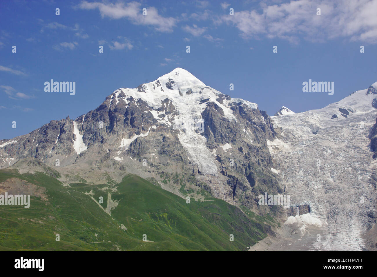 Tetnuldi, Adishi Glacier, from Chkhunderi Pass, Mestia-Ushguli-Trek ...