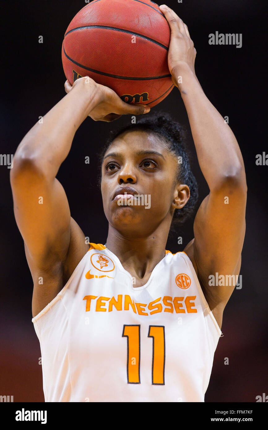 Knoxville, USA. 15th February, 2016. Diamond DeShields #11 of the ...