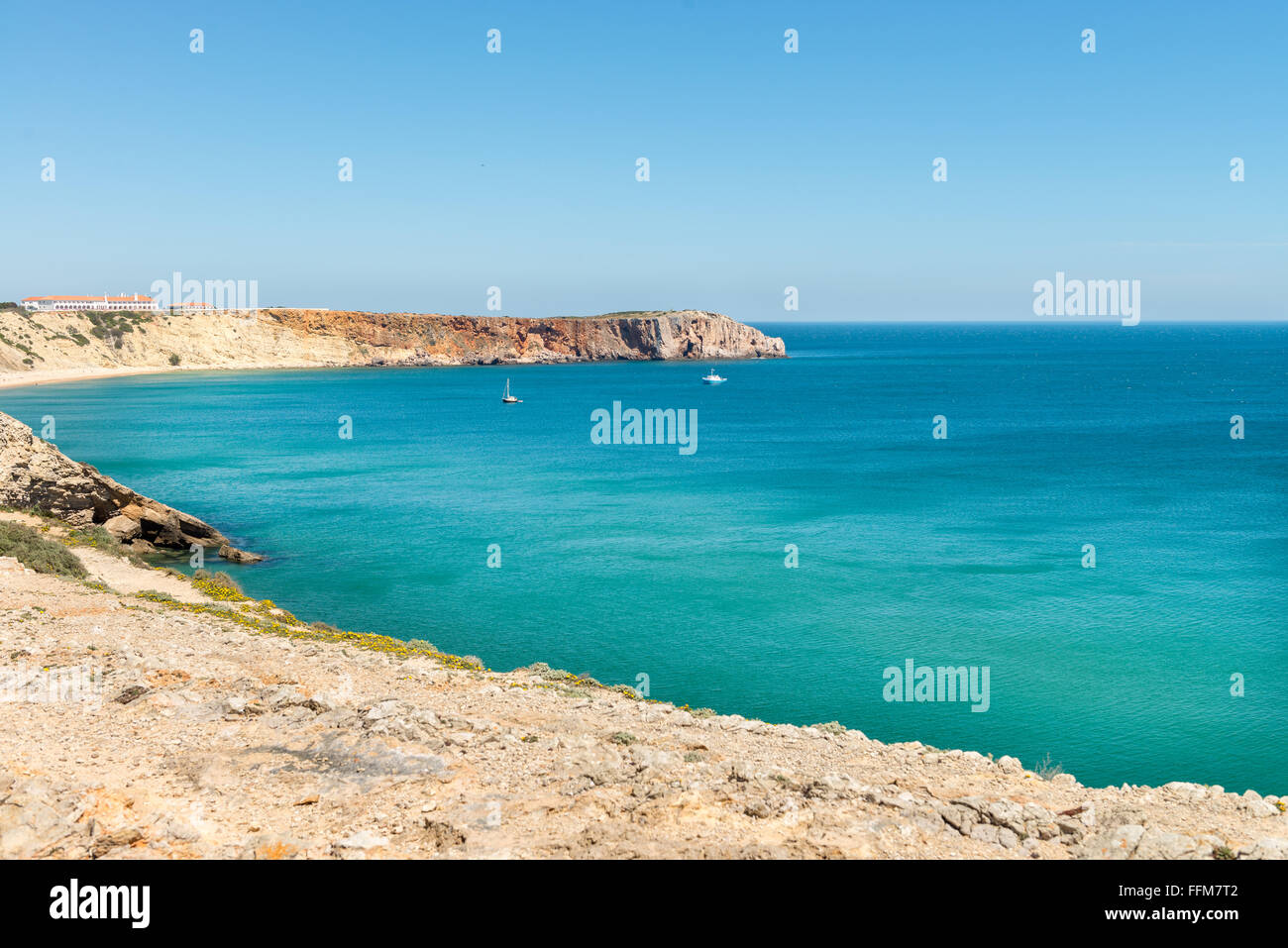 Coastline and beach in Sagres, Algarve, Portugal Stock Photo - Alamy