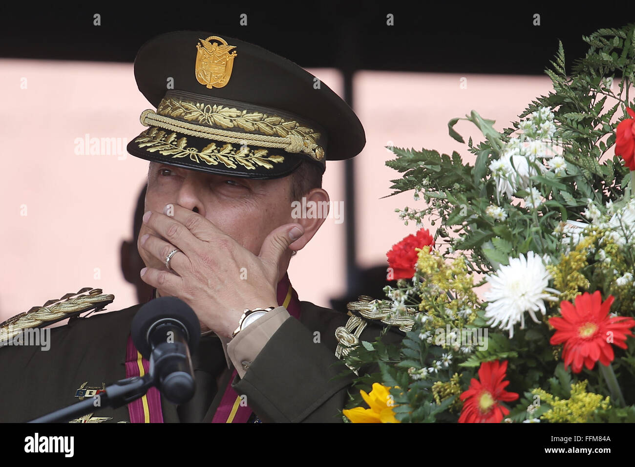 Meteti, Panama. 15th Feb, 2016. Former Director of the State Border ...