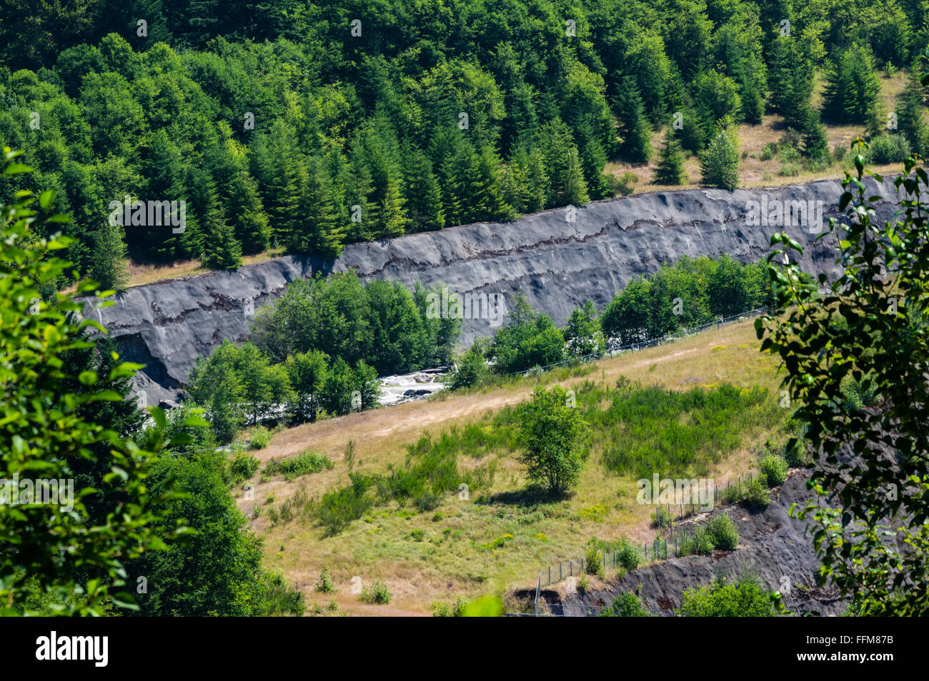 North Fork Toutle RIver doenstream of the sediment retention dam ...