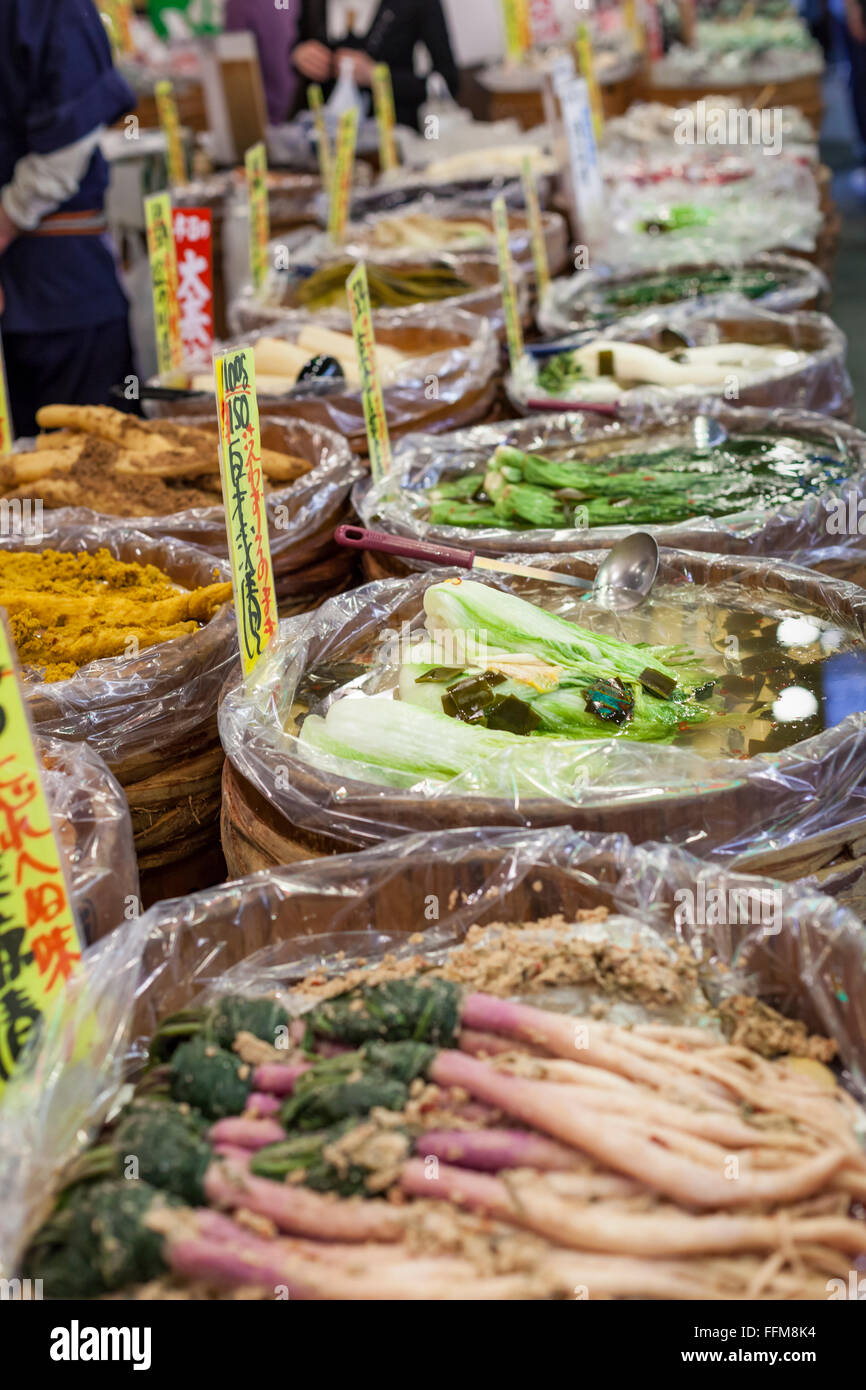 Traditional food market in Kyoto. Japan Stock Photo - Alamy