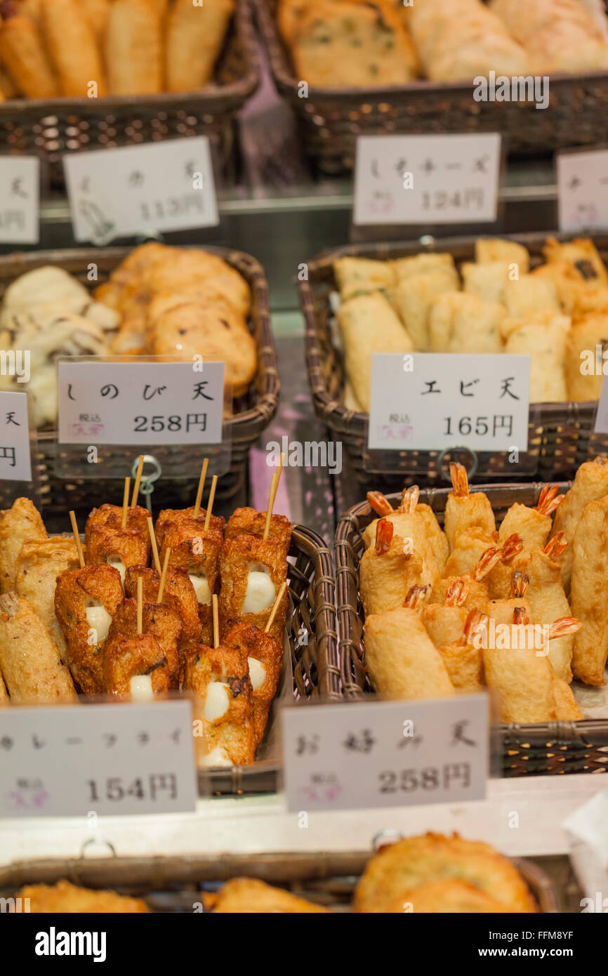 Traditional food market in Kyoto. Japan Stock Photo - Alamy