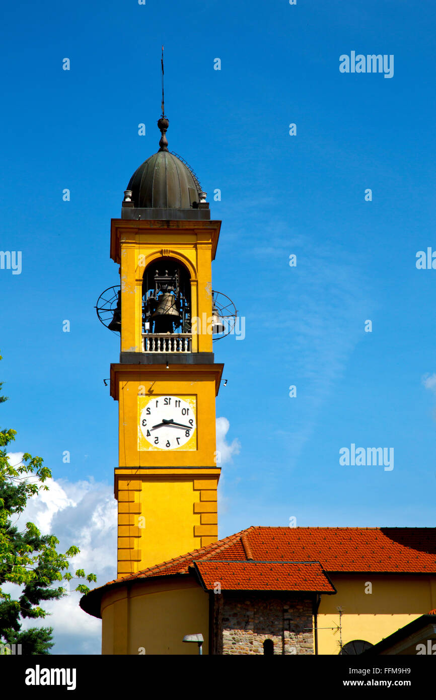 church gorla minore varese italy the old wall terrace church bell tower ...