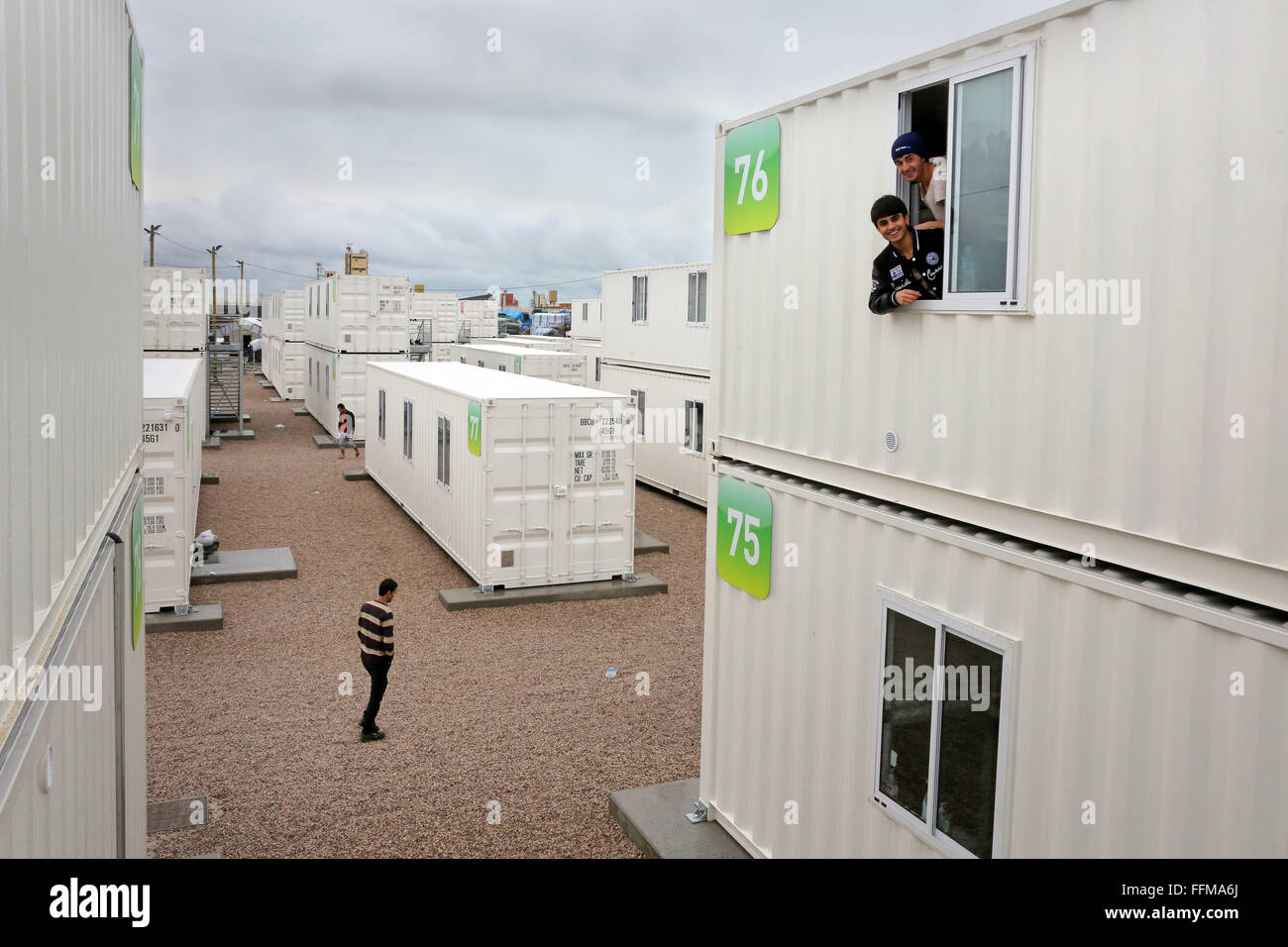 Homeless shipping container hi-res stock photography and images - Alamy