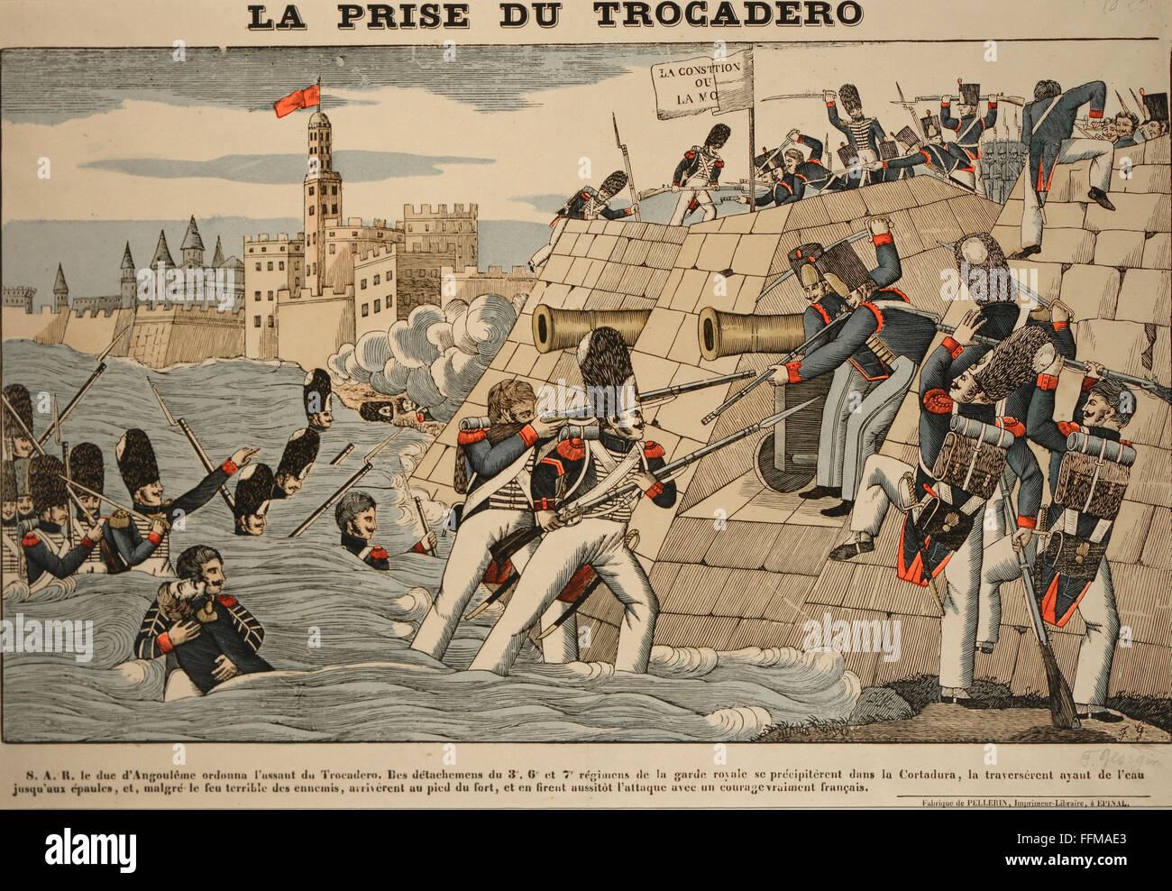 geography / travel, Spain, Spanish civil war of 1800 - 1823, French ...