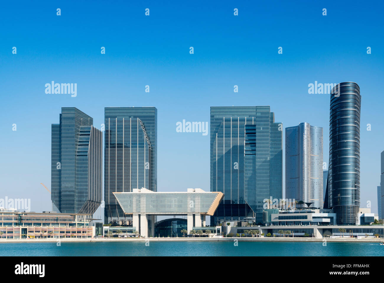 View of new business district at Abu Dhabi Global Market square (ADGM ...