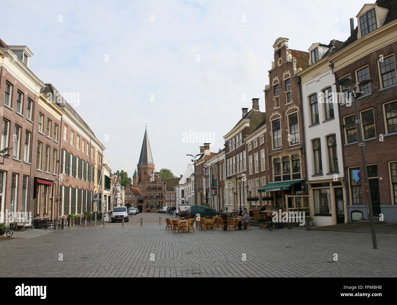 Zaadmarkt market square in the old city of Zutphen, Gelderland ...