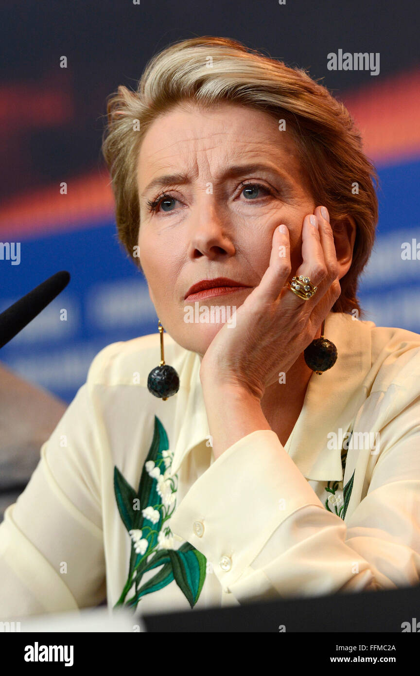 Berlin, Germany. 15th Feb, 2016. Emma Thompson during the 'Alone In ...