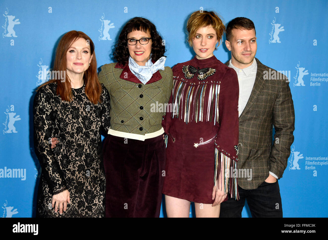 Berlin, Germany. 15th Feb, 2016. Julianne Moore, director Rebecca ...