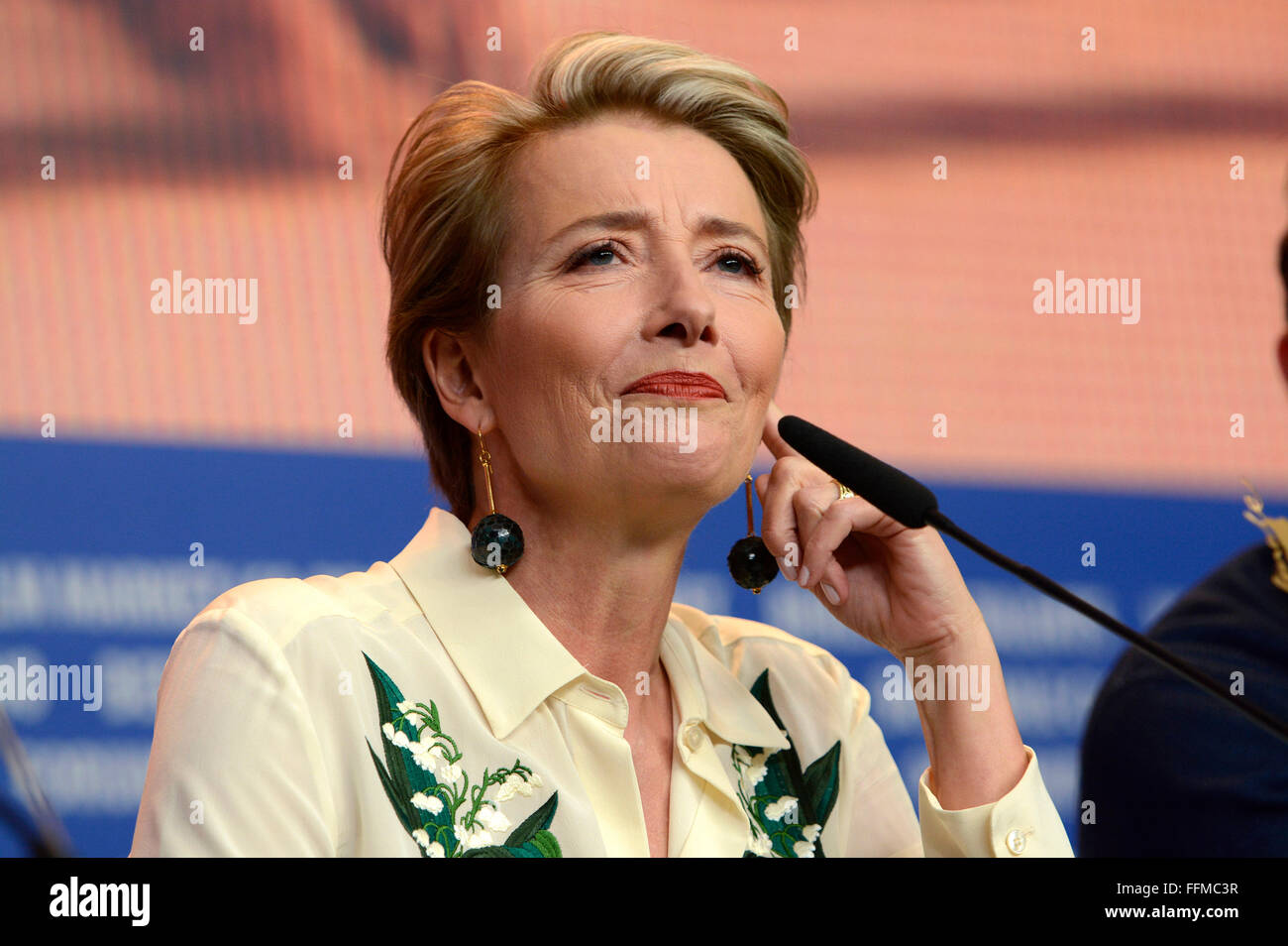 Berlin, Germany. 15th Feb, 2016. Emma Thompson during the 'Alone In ...