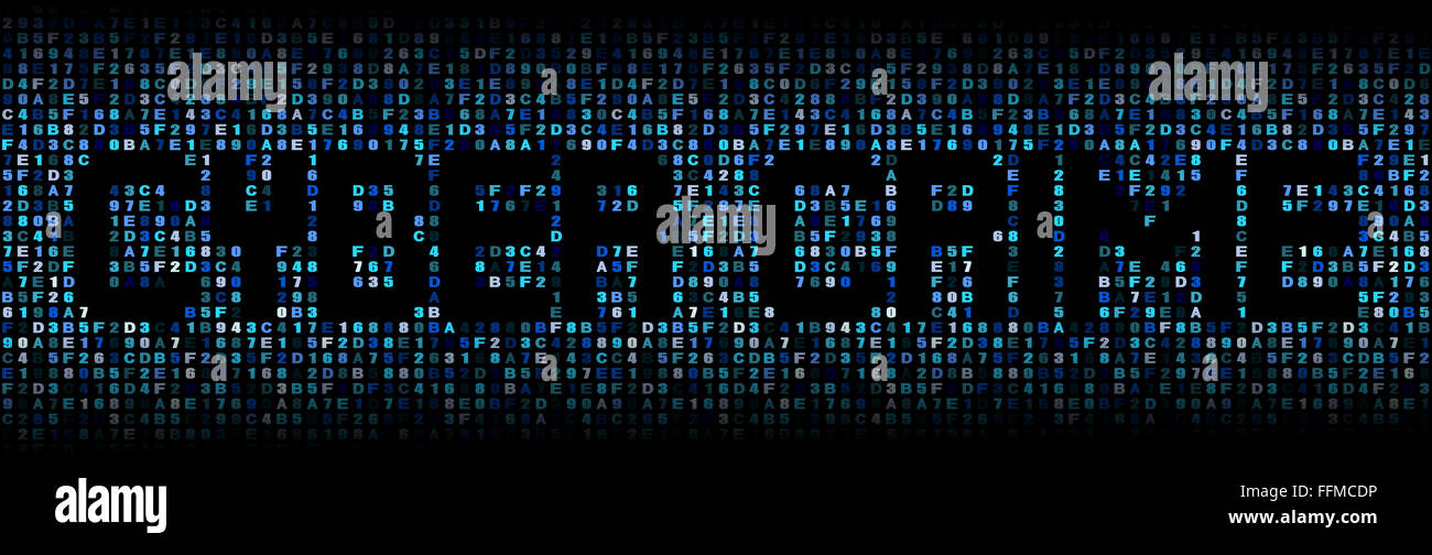 Cyber crime text on hex code illustration Stock Photo - Alamy