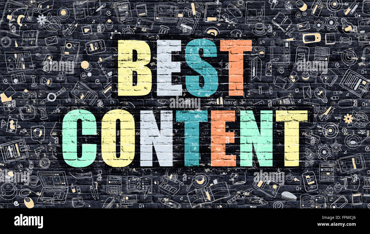 Best Content on Dark Brick Wall Stock Photo - Alamy