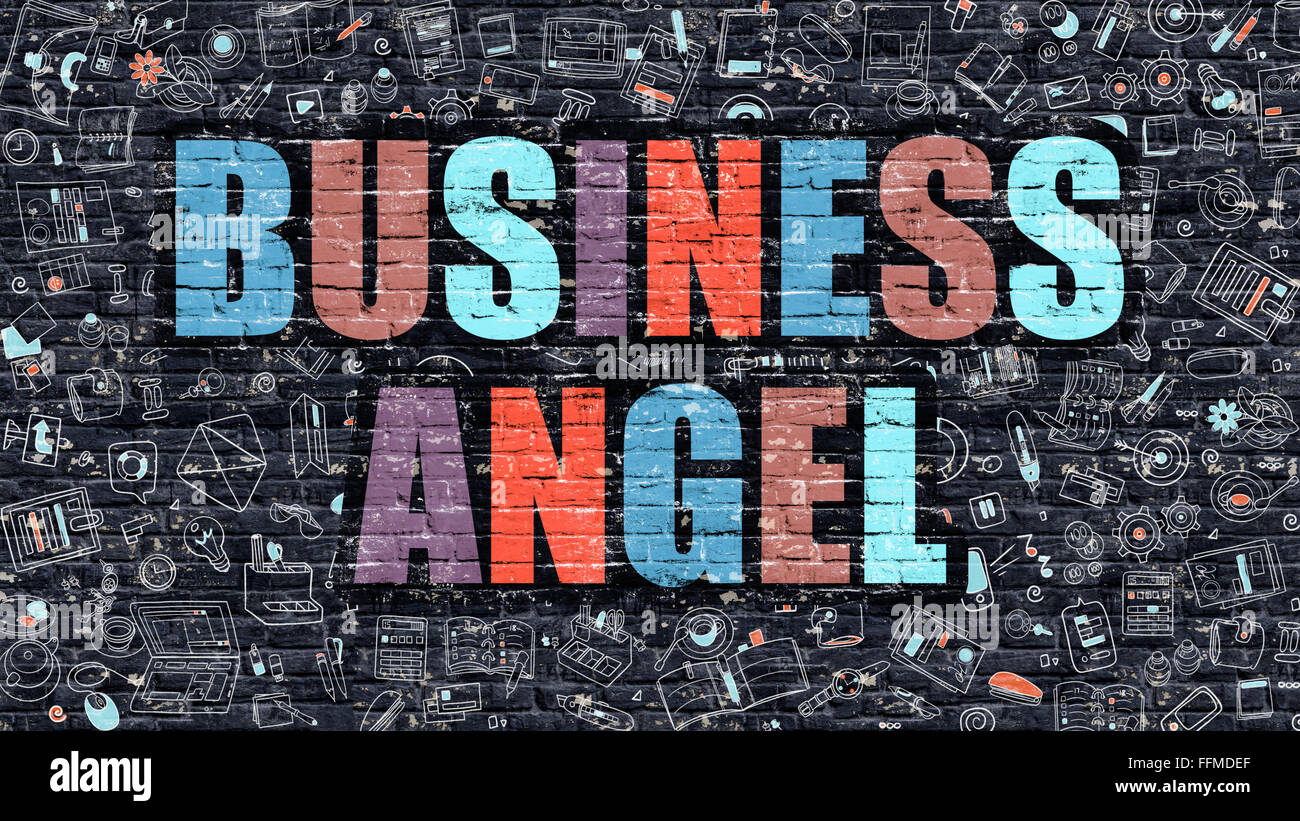 Business Angel Concept with Doodle Design Icons Stock Photo - Alamy