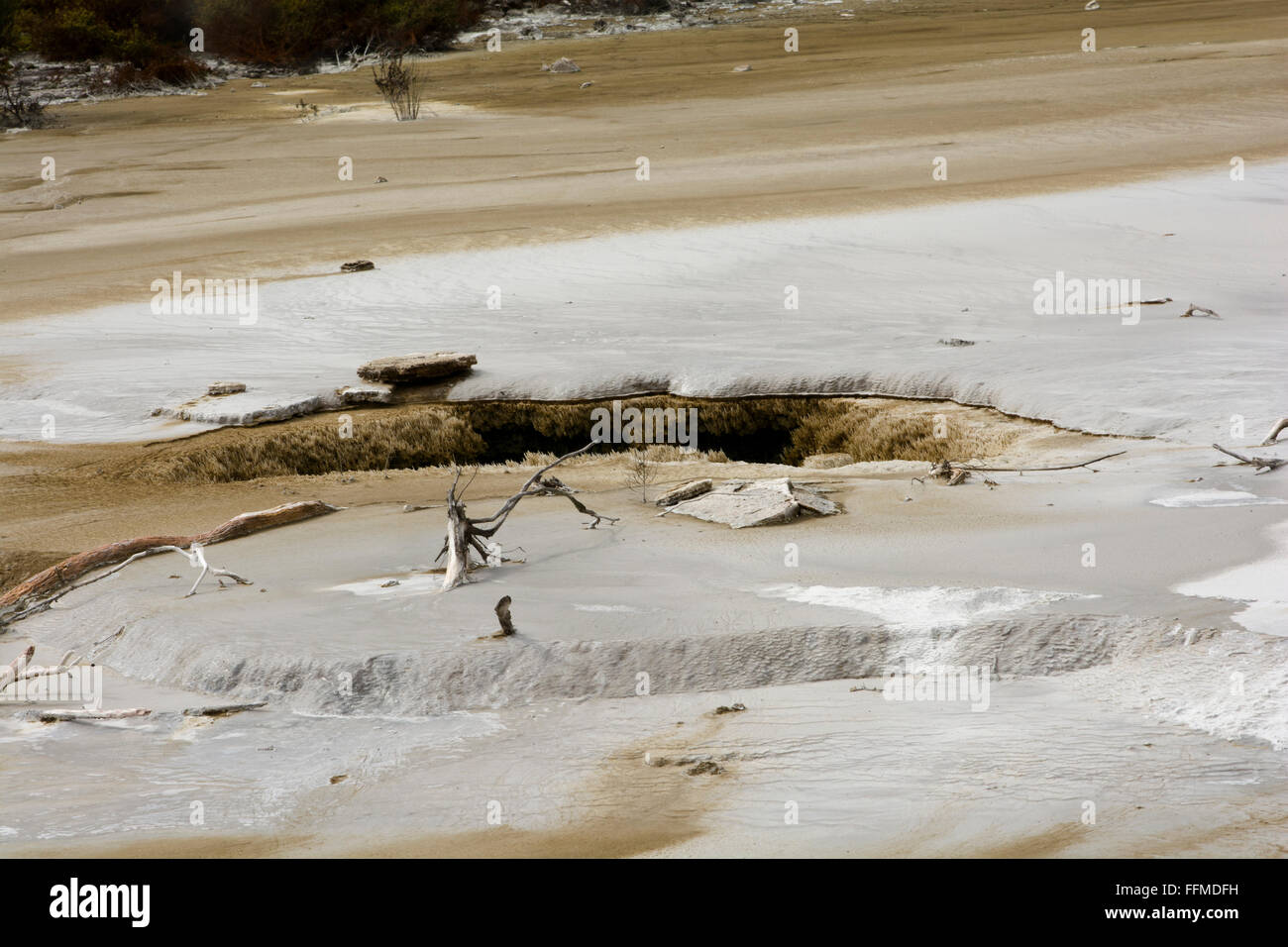 Artist's palette in Orakei Korako is a 10000 square meter sinter ...