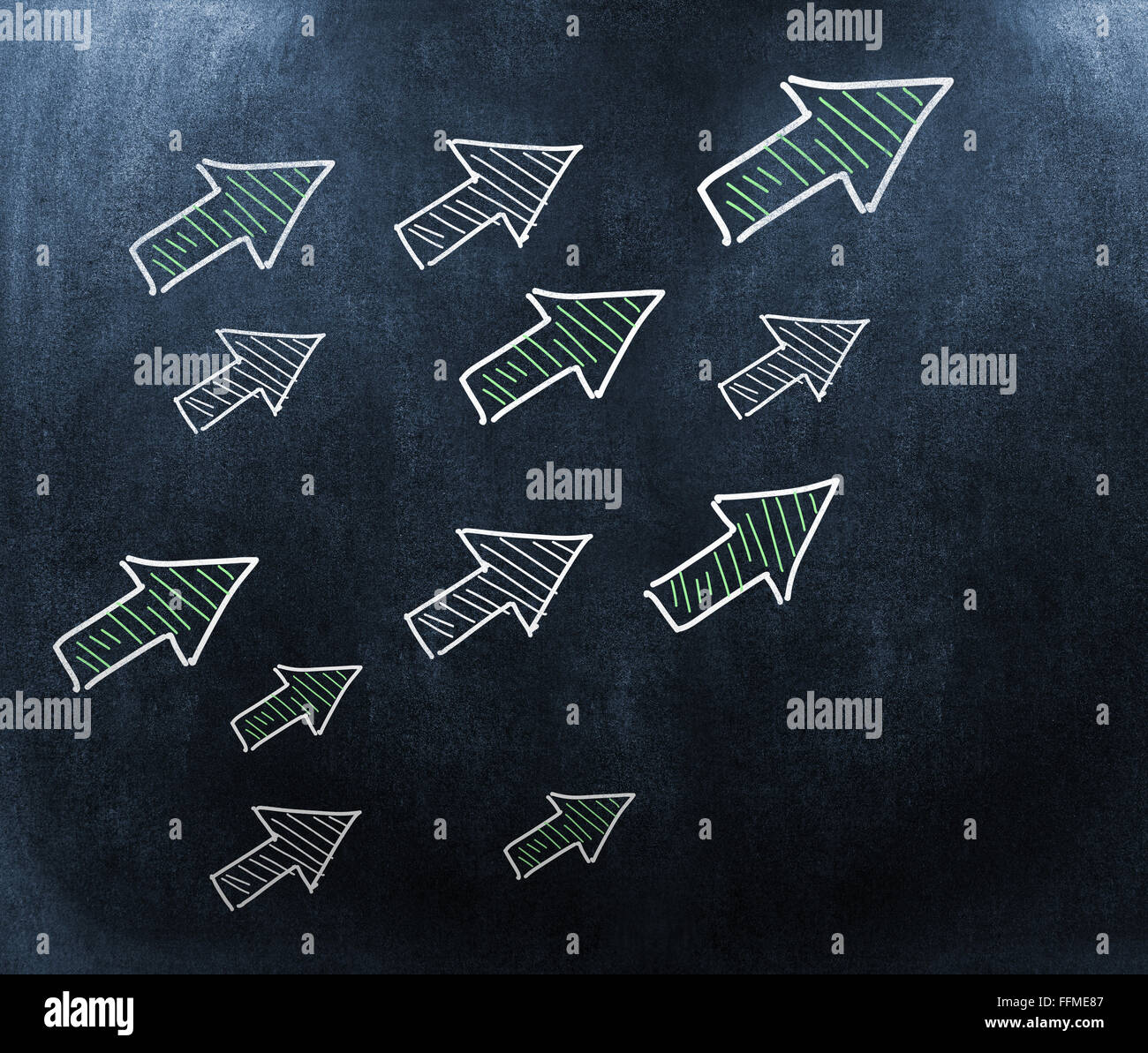 Composite image of arrow going up Stock Photo - Alamy