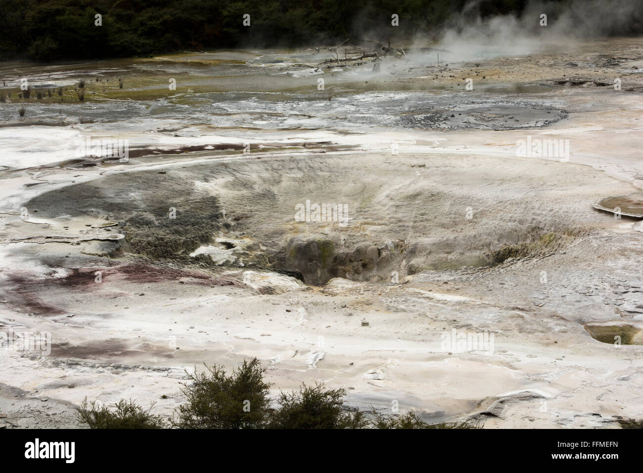 Artist's palette in Orakei Korako is a 10000 square meter sinter ...