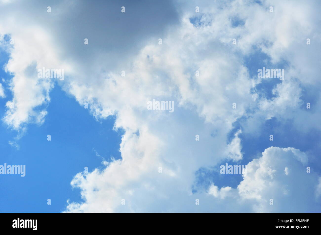 Landscape, Blue Daytime Sky with White Clouds, Photo Stock Photo - Alamy