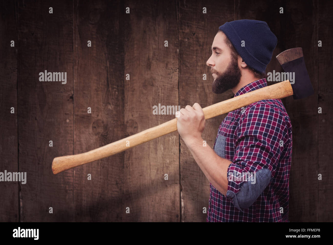 Axe on the shoulder hi-res stock photography and images - Alamy