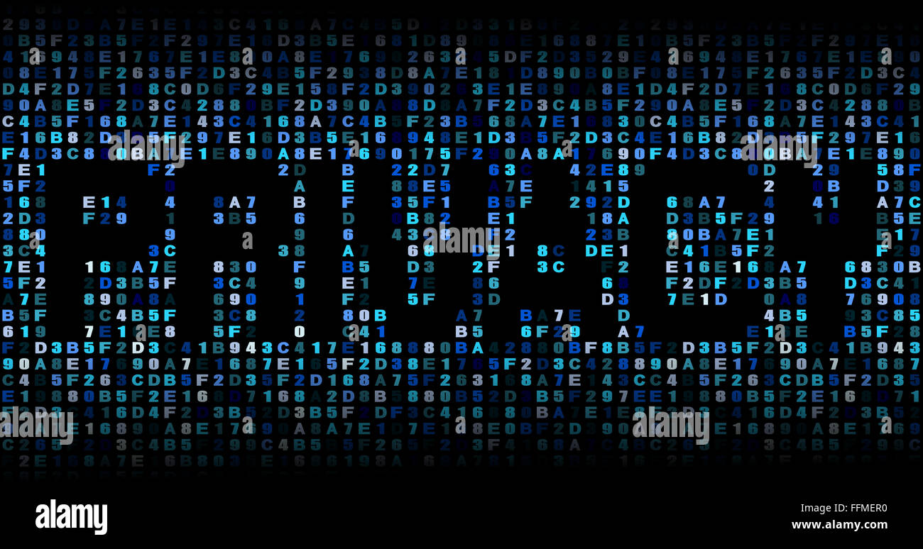 Privacy text on hex code illustration Stock Photo - Alamy