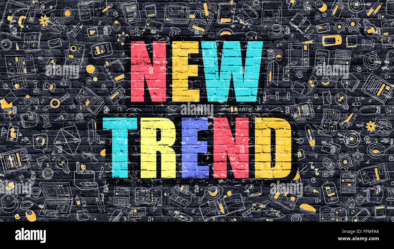 New trend concept multicolor hi-res stock photography and images - Alamy