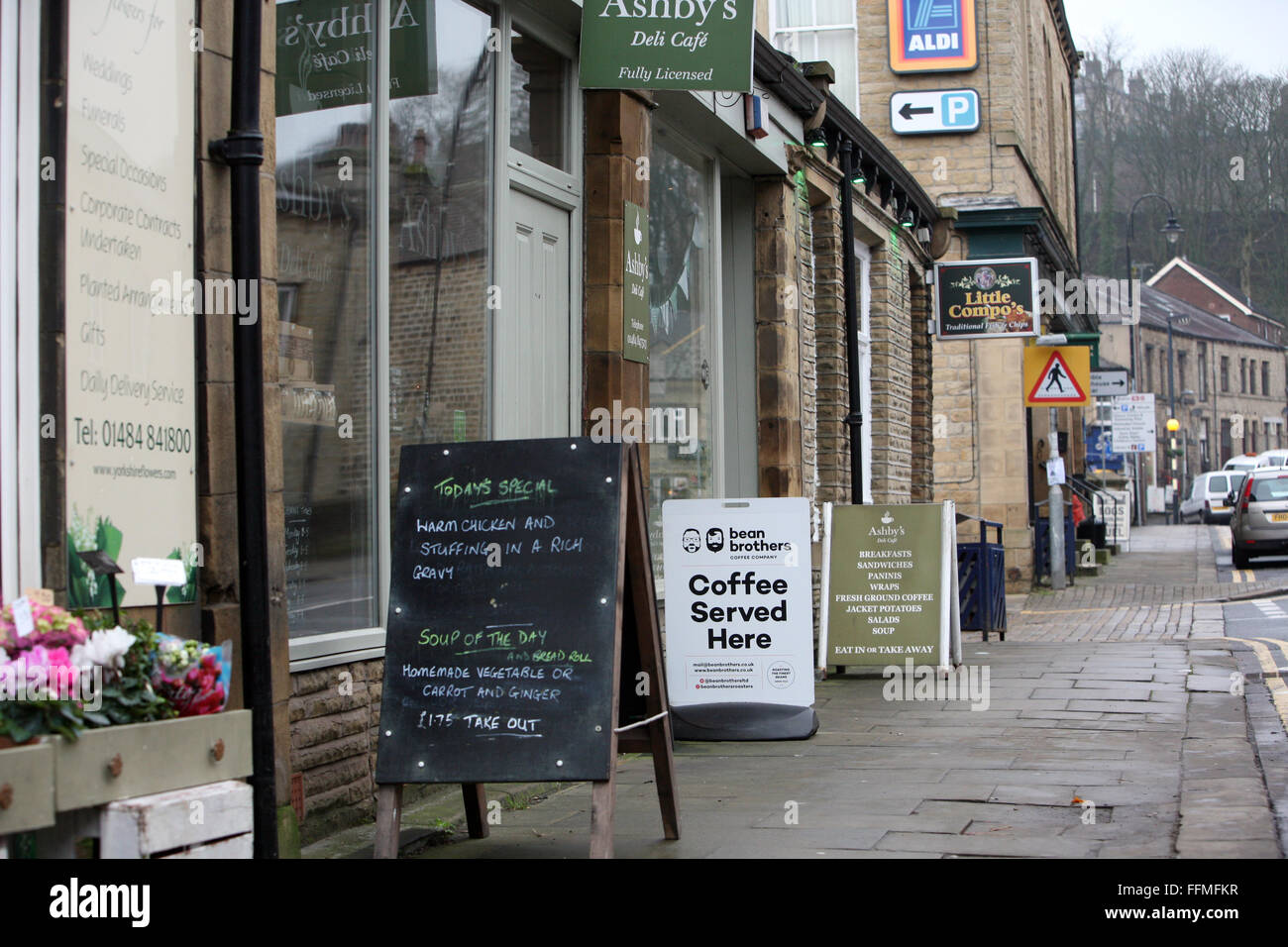 Slaithwaite, West Yorkshire, UK Stock Photo - Alamy