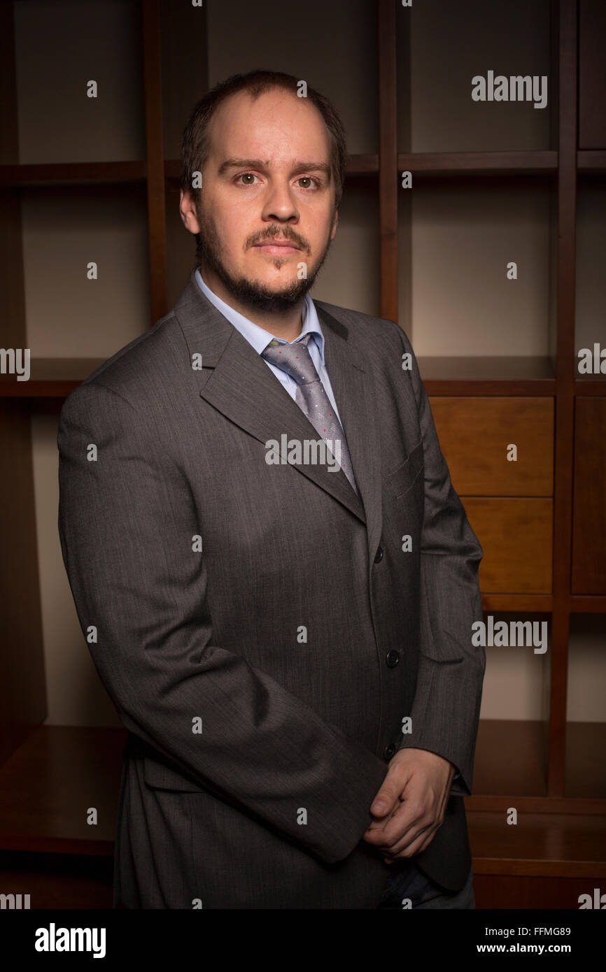happy business man, at home office, smiling Stock Photo - Alamy