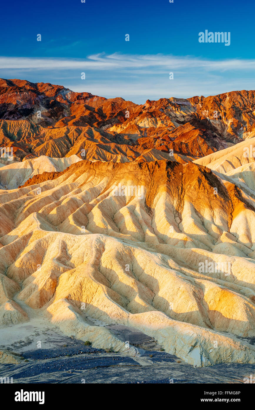 Sunrise at Zabriskie Point in Death Valley National Park, California ...