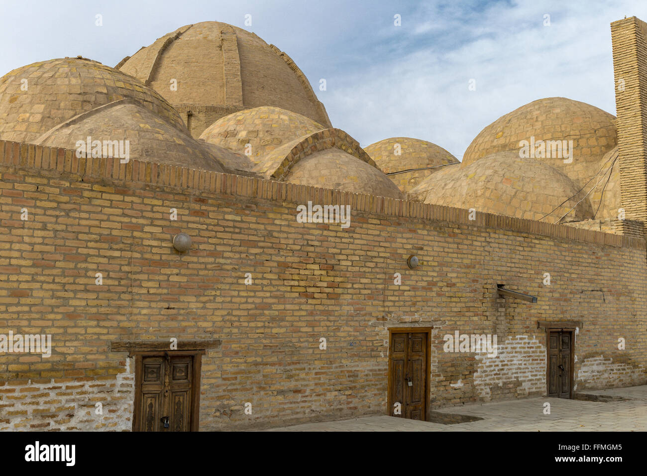 Domed roof of the Toki Zaragaron mosque. It is now used as a series of ...