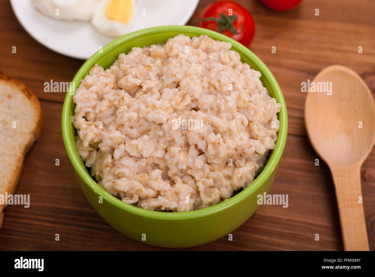 Oatmeal in bowl on hi-res stock photography and images - Alamy