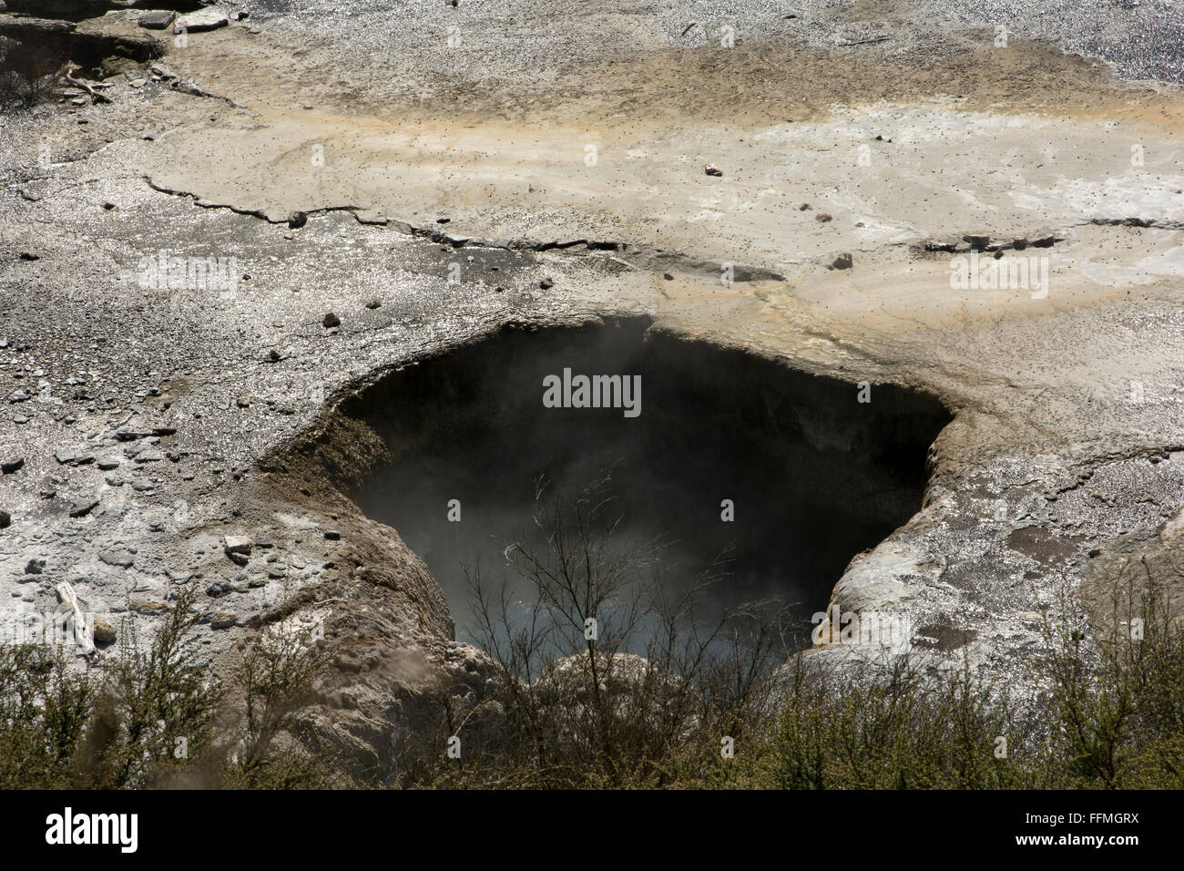 Artist's palette in Orakei Korako is a 10000 square meter sinter ...