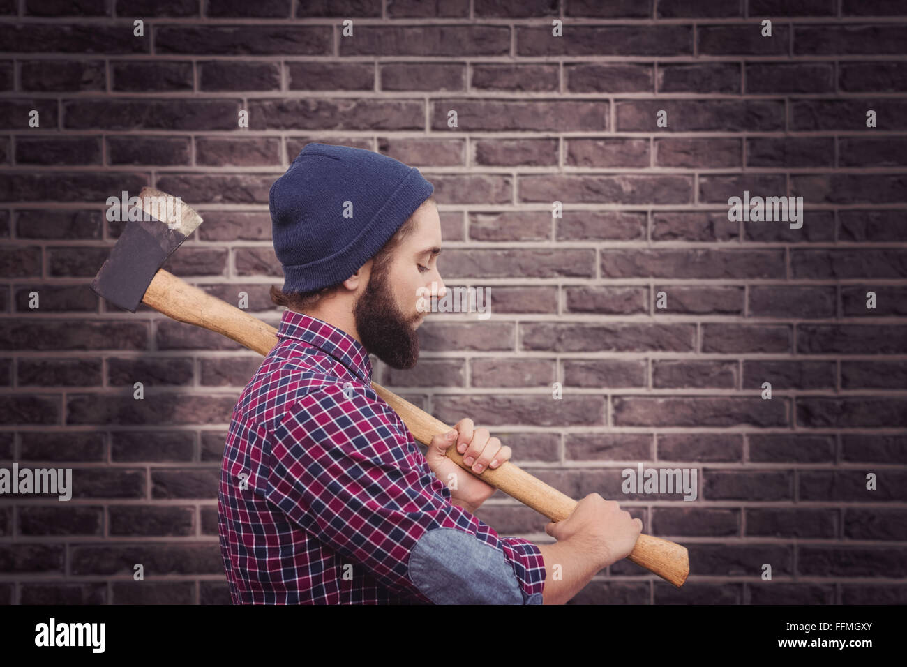 Side view hipster axe hi-res stock photography and images - Alamy