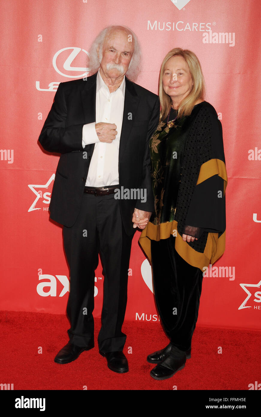 David Crosby And Wife Red Carpet Event High Resolution Stock ...