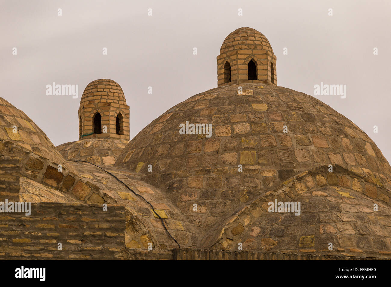 Domed roof of the Toki Zaragaron mosque. It is now used as a series of ...