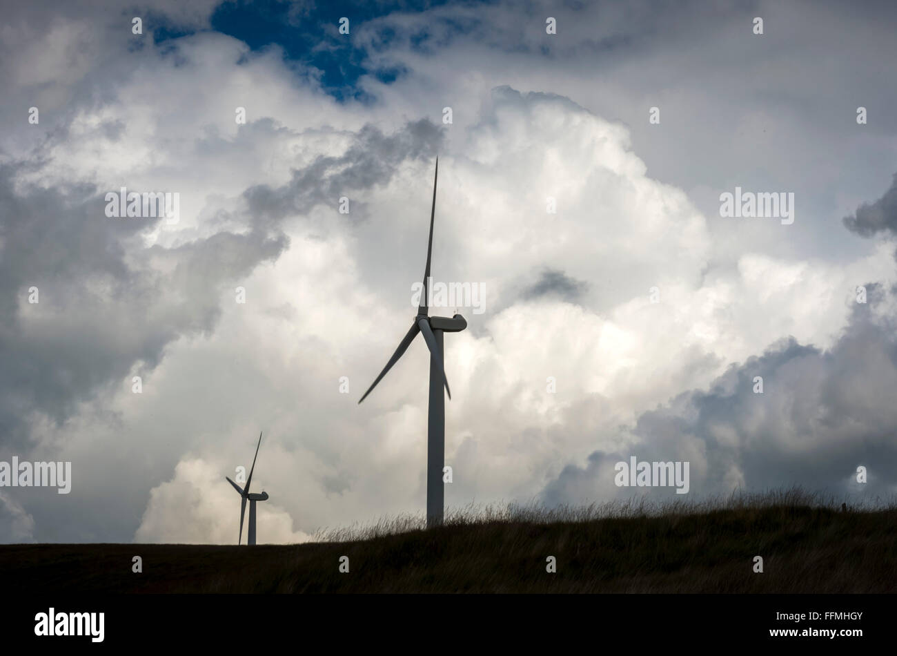 wind turbine and clouds Stock Photo - Alamy