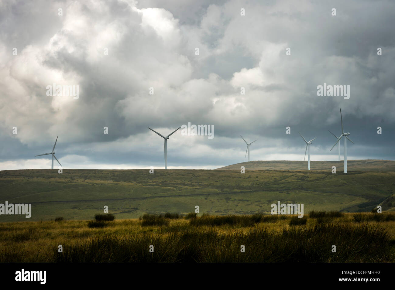 wind turbine and clouds Stock Photo - Alamy