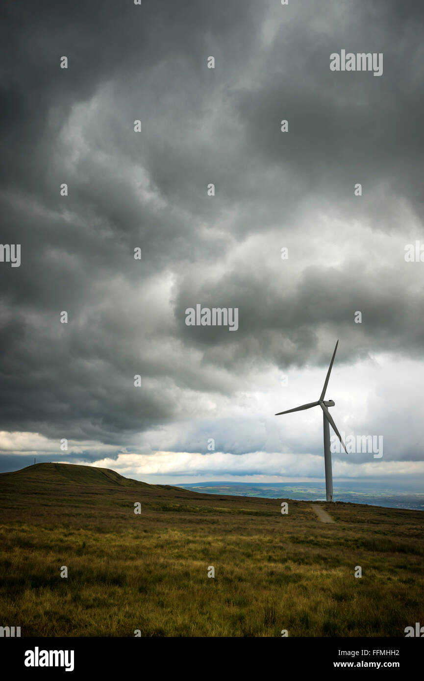 wind turbine and clouds Stock Photo - Alamy