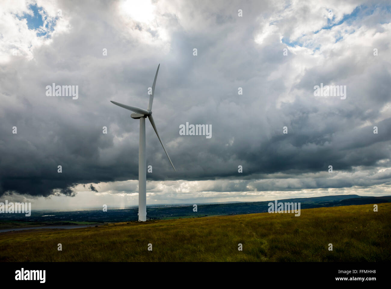 wind turbine and clouds Stock Photo - Alamy