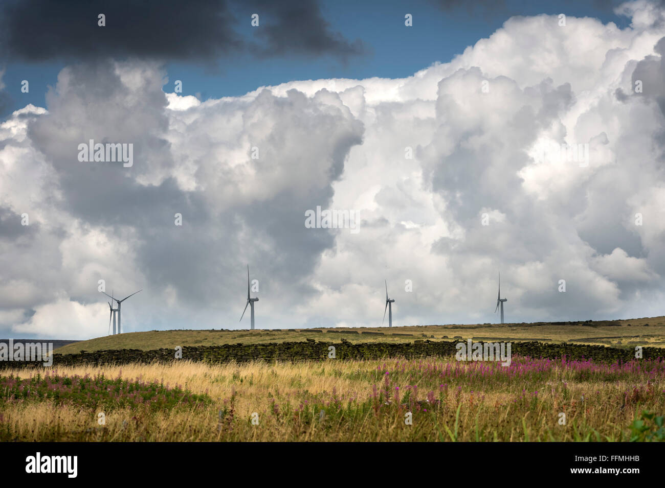 wind turbine and clouds Stock Photo - Alamy